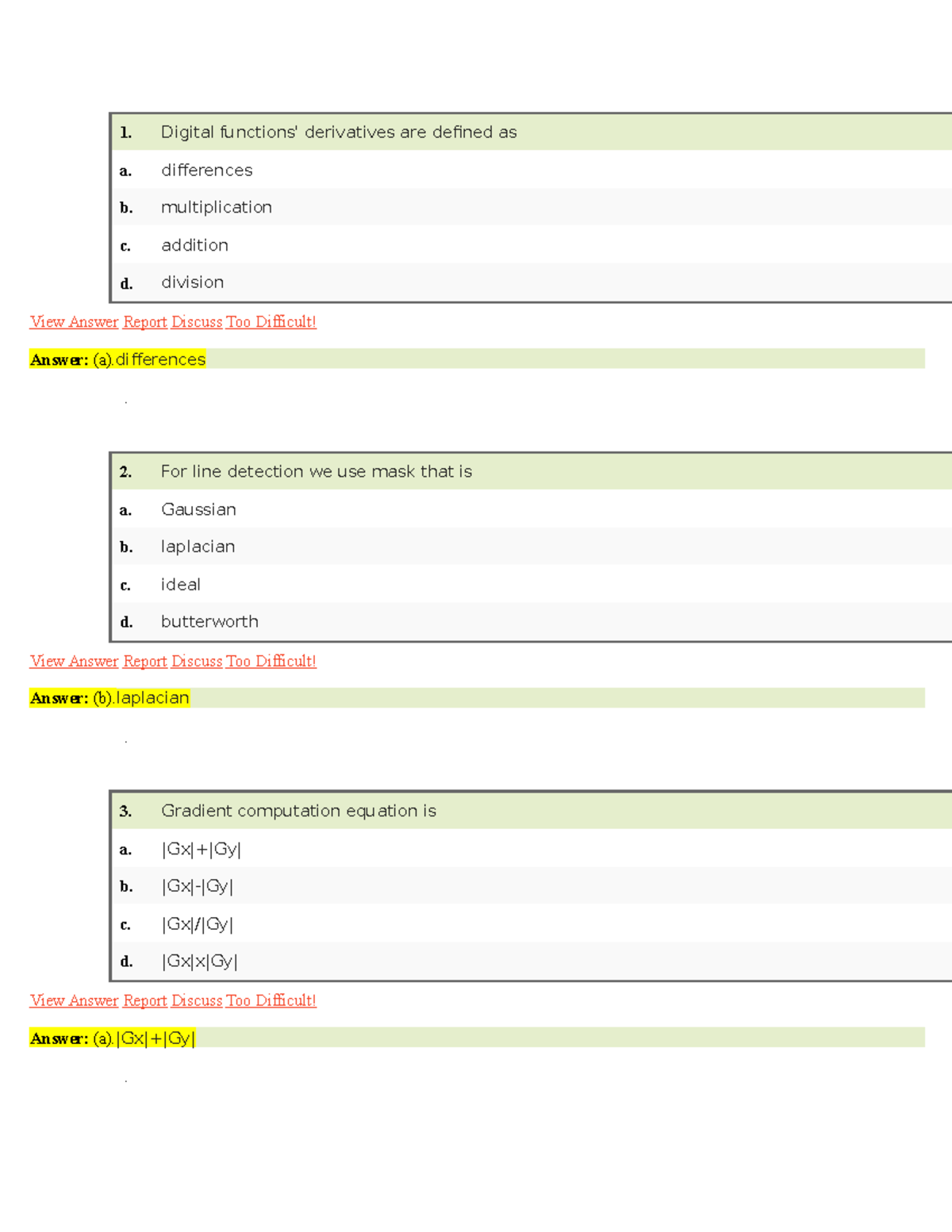 Ip mcq- 100 question - Image processing MCQ based notes practice ...