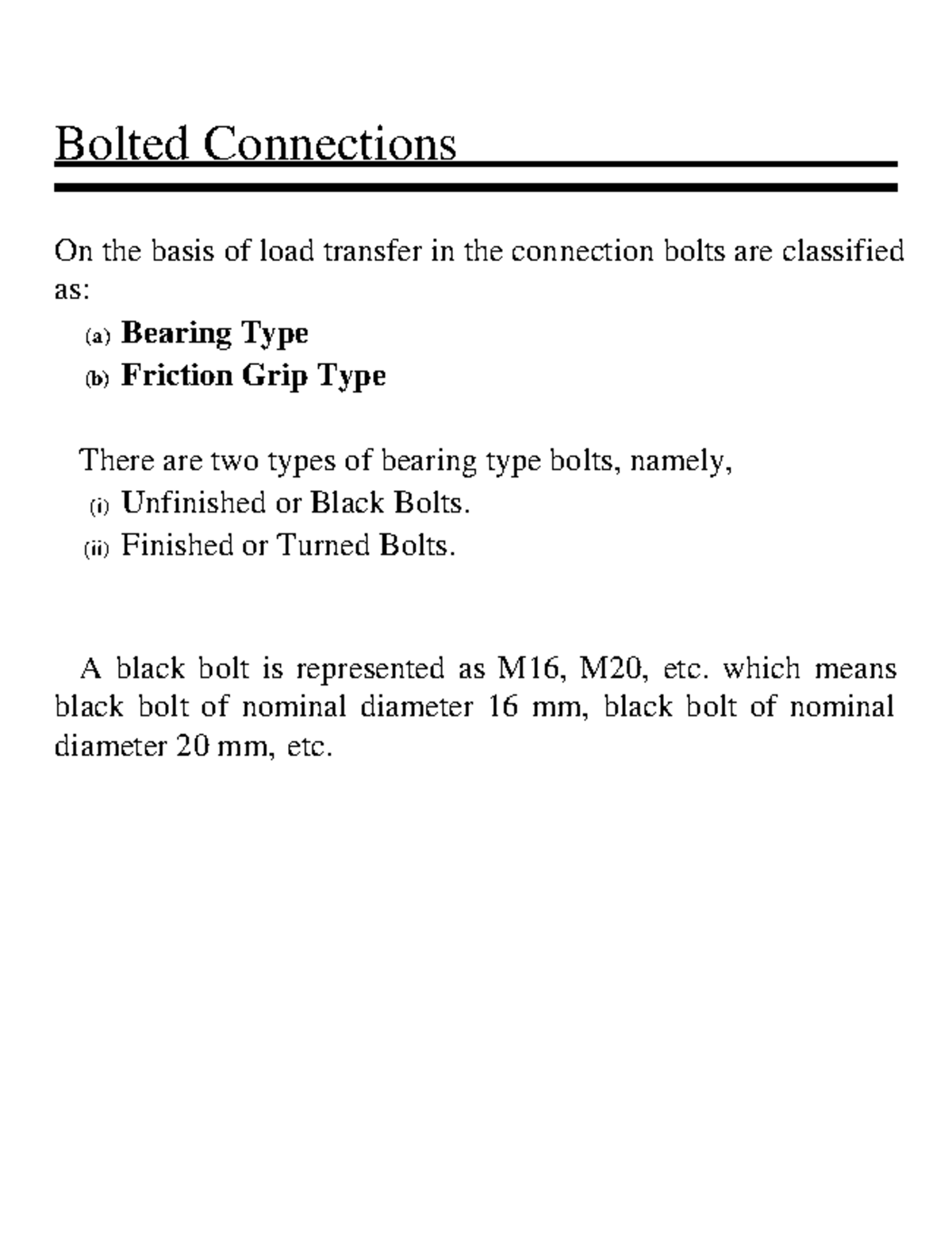 Bolt problems - Bolt - Bolted Connections On the basis of load transfer ...