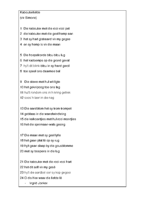 Hansie en Grietjie - Gedigte - Hansie en Grietjie Evelyn Castelyn 1 ...