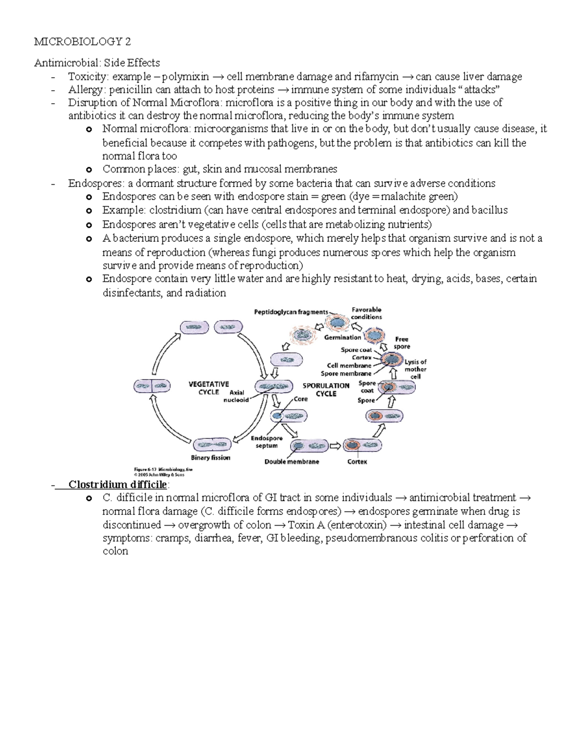 Microbiology 2 - notes on microbio - MICROBIOLOGY 2 Antimicrobial: Side ...