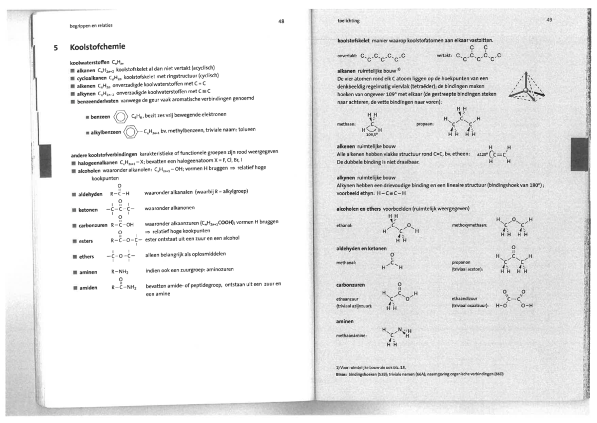 Samengevat Koolstofchemie H3+8+10+11+12 - Scheikunde - Studeersnel