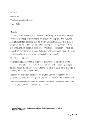 Tutorial Letter 201 2019 1 b with assignment answers - PAR1501/201/1 ...