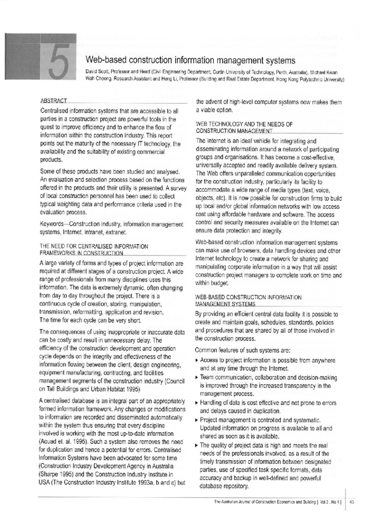 Web-based Construction Information Management Syst - Web-based ...