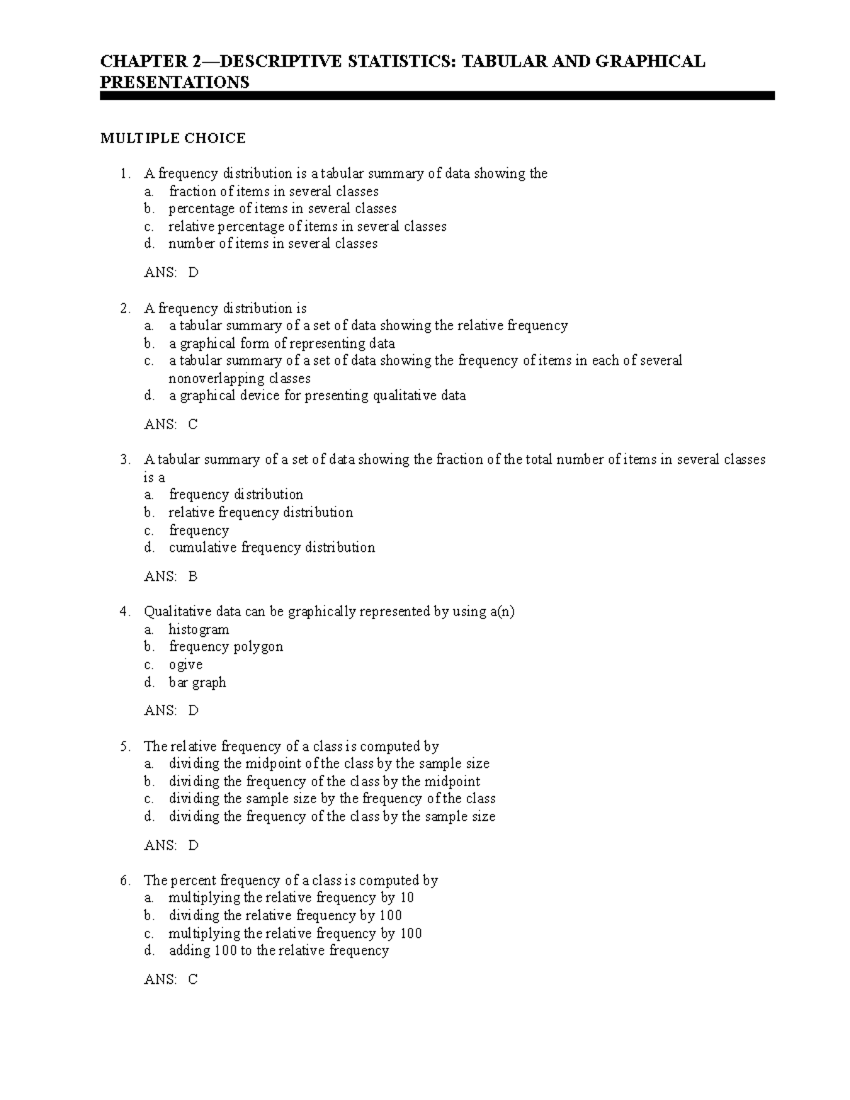 Sample/practice exam February 20, questions and answers - CHAPTER 2 ...