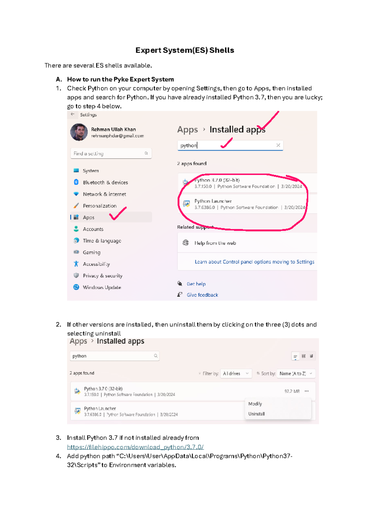 Expert System(ES) Shells - Expert System(ES) Shells There are several ...