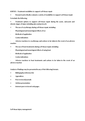 Soft tissue injury and dysfunction - Symptoms of dysfunctional soft ...