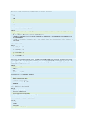 WILP DS 2022 2023 Quiz - Quiz - Distributed computing - Studocu