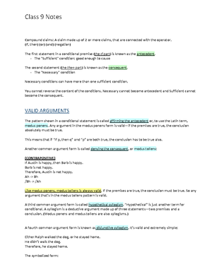 Class 5 and 6 - Subjectivist Fallacy (Subjective Relativism ...