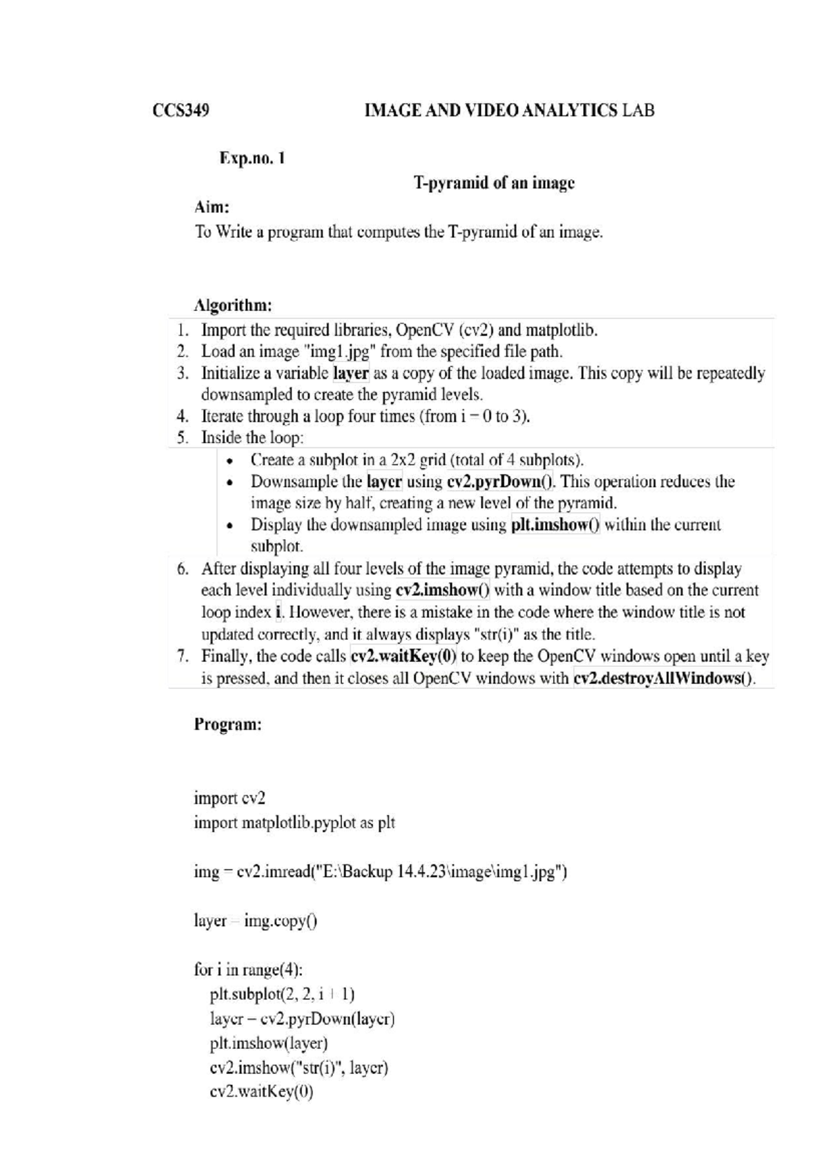 Exp 1 - Digital Image Processing - Studocu