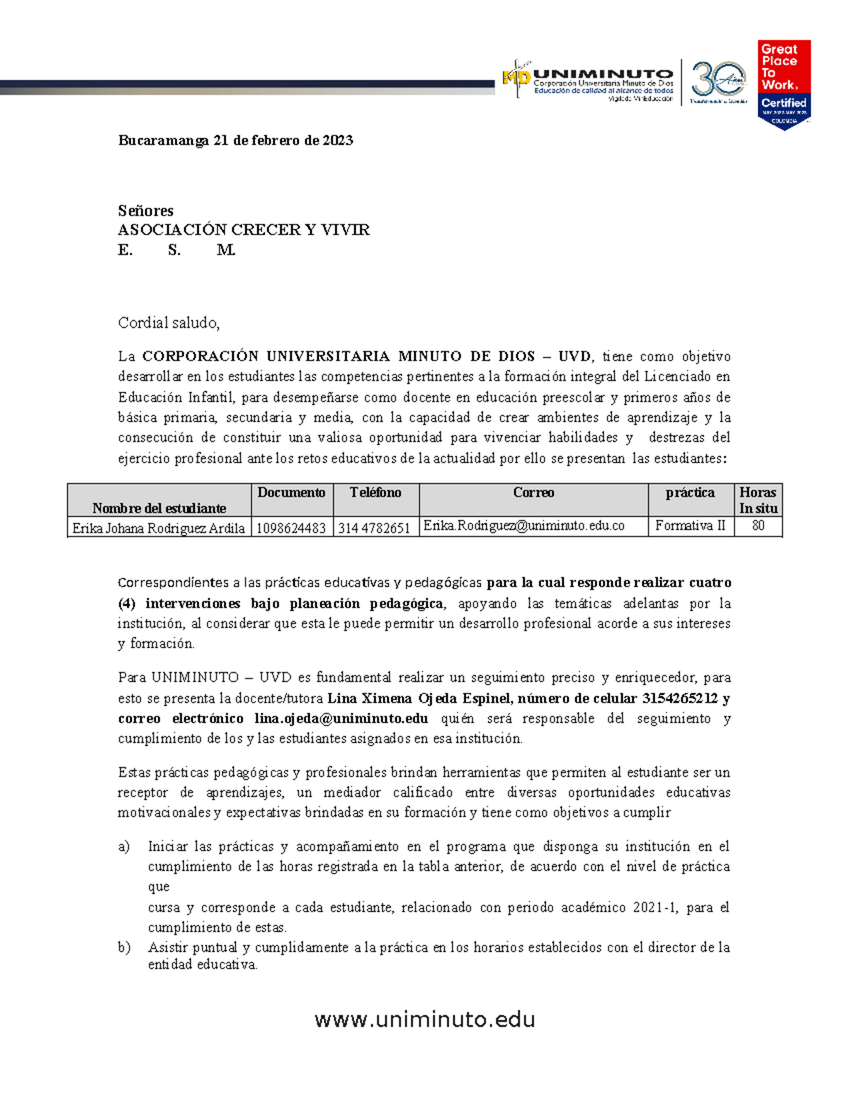 Modelo%20 Carta%20DE%20 Presentacion%20%20 Formativa%20II - Bucaramanga ...