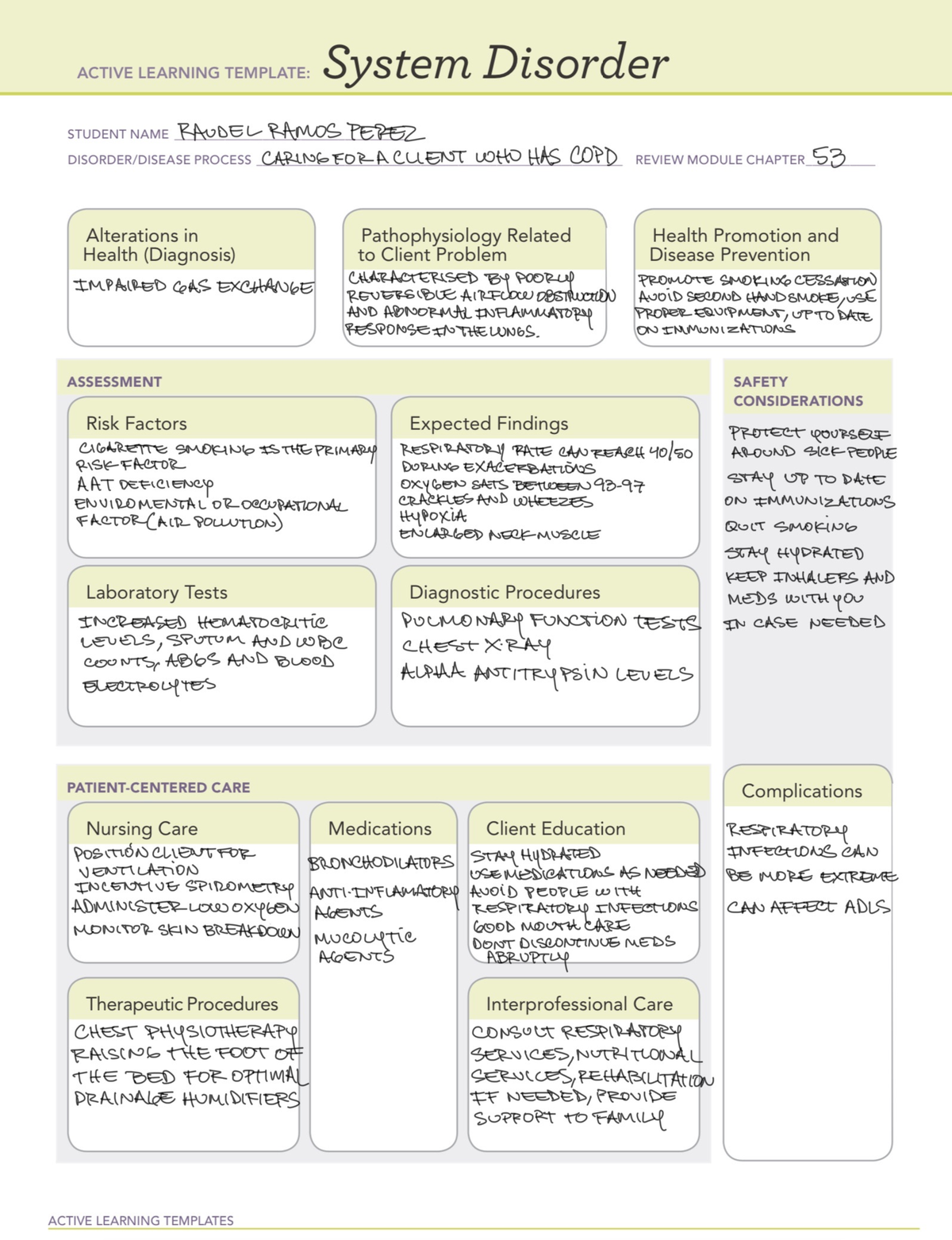 Caring for a client with COPD - NUR1211 - Studocu