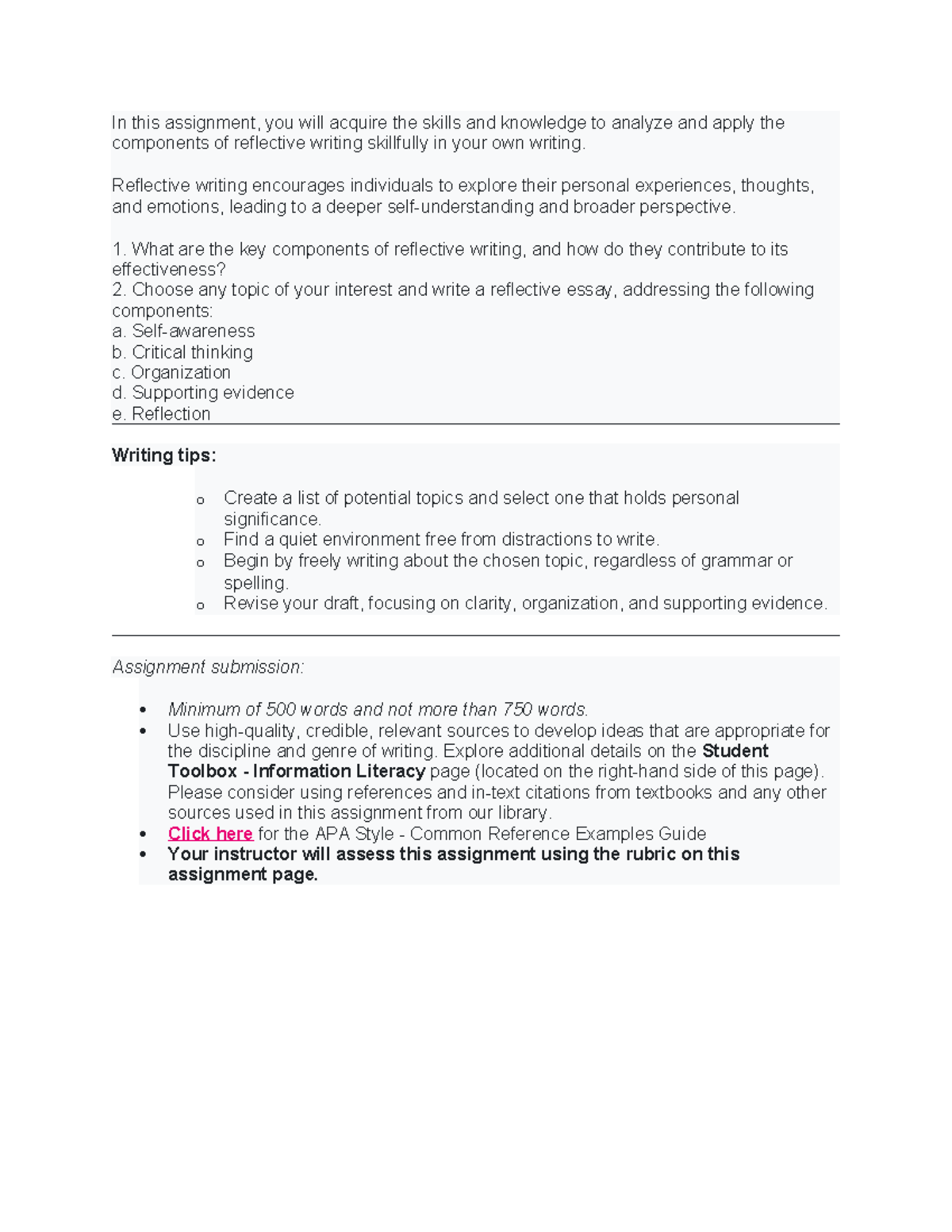 Assignment Activity Unit 5 - In this assignment, you will acquire the skills and knowledge to ...