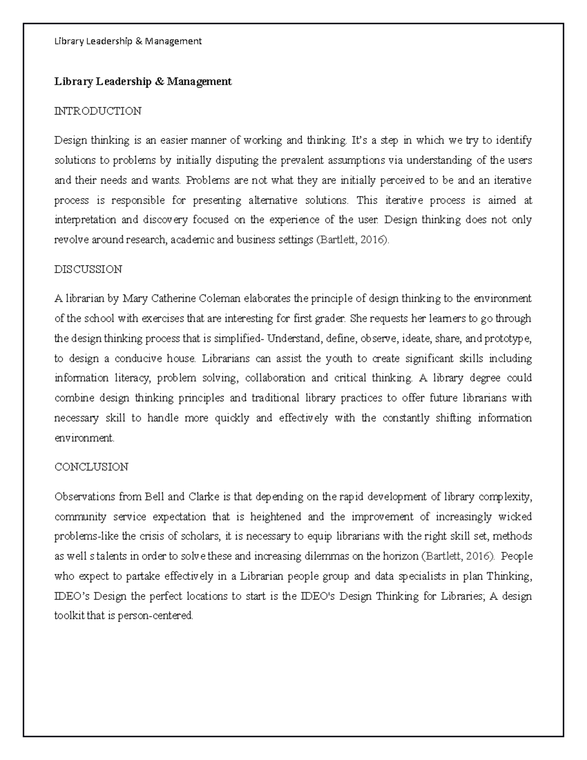 Week 11 haseeb - GOOD ASSIGNMENT - Library Leadership & Management Library Leadership & - Studocu