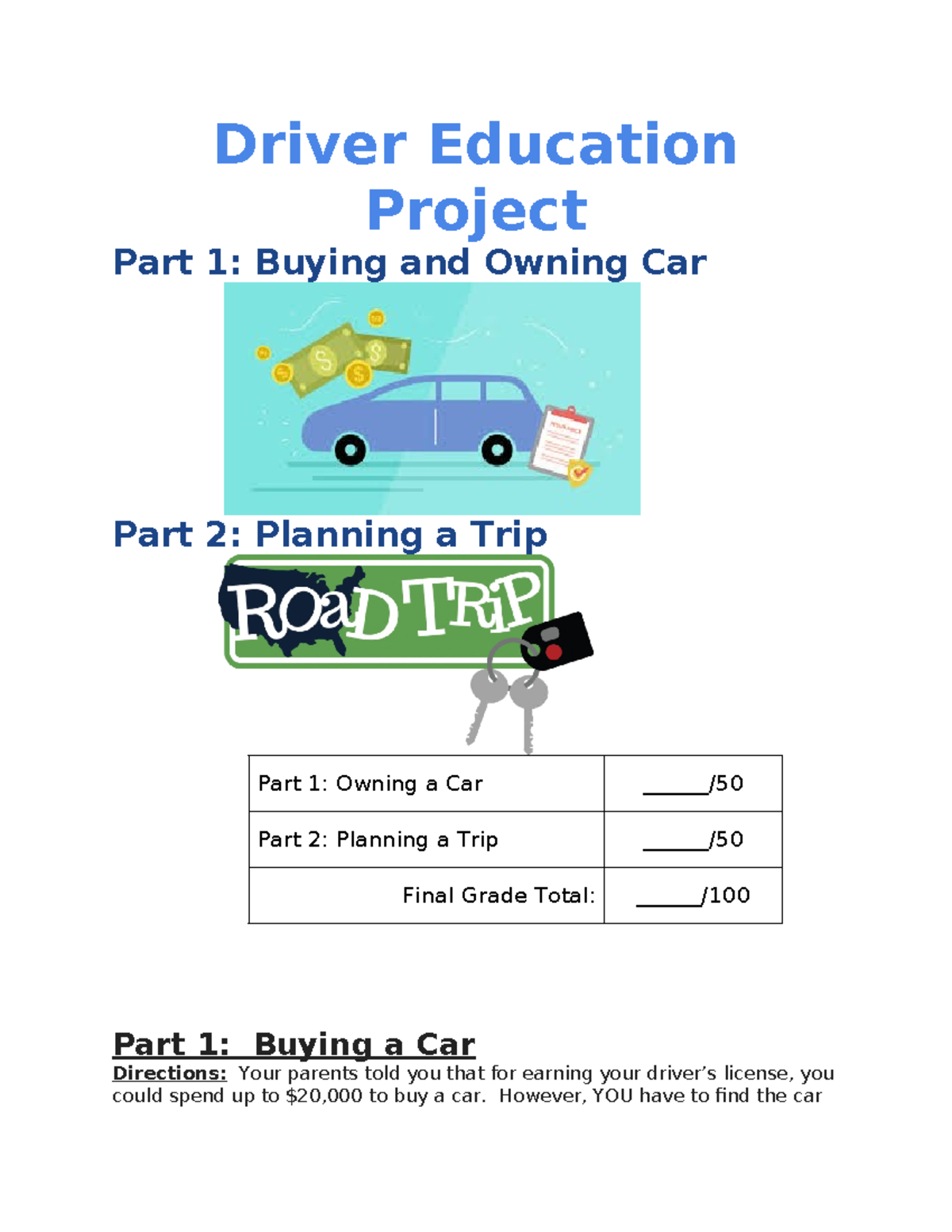 about to grduate - Driver Education Project Part 1: Buying and Owning ...