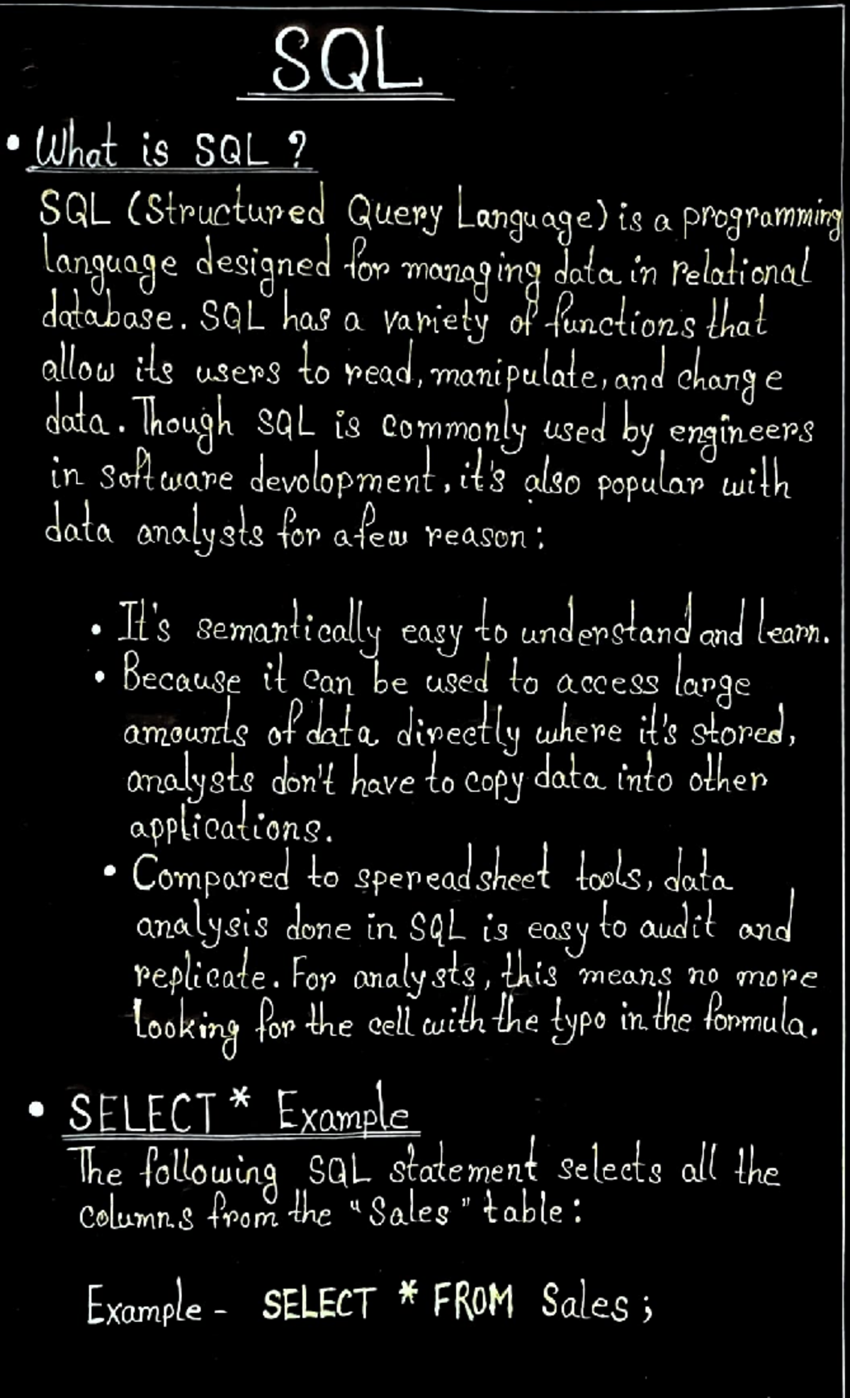 SQL 📌-invert - Ifot - SQL " whot is sQL 2 SQL (Structured Queny Language) is a programming - Studocu