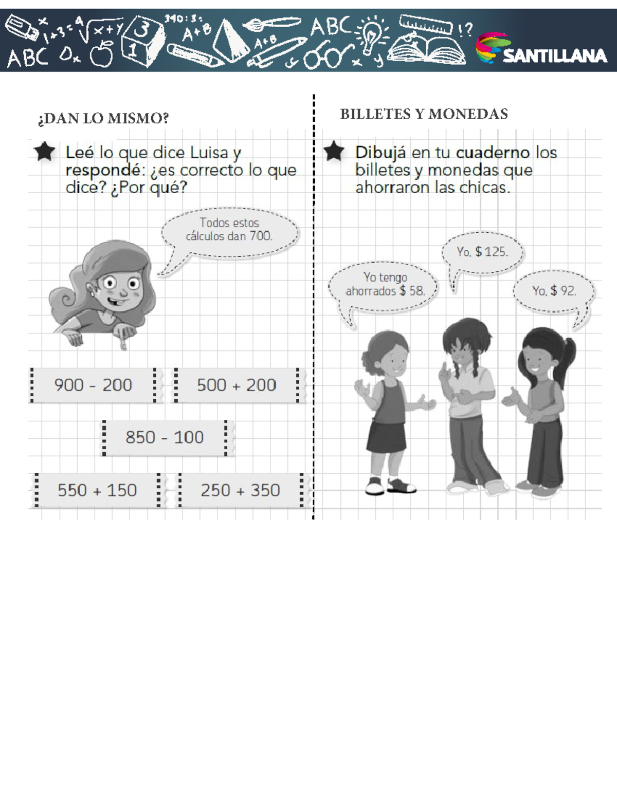 M3 cálculos y dinero - calculos matematicos tercer grado - 340 3: Y ABC ...
