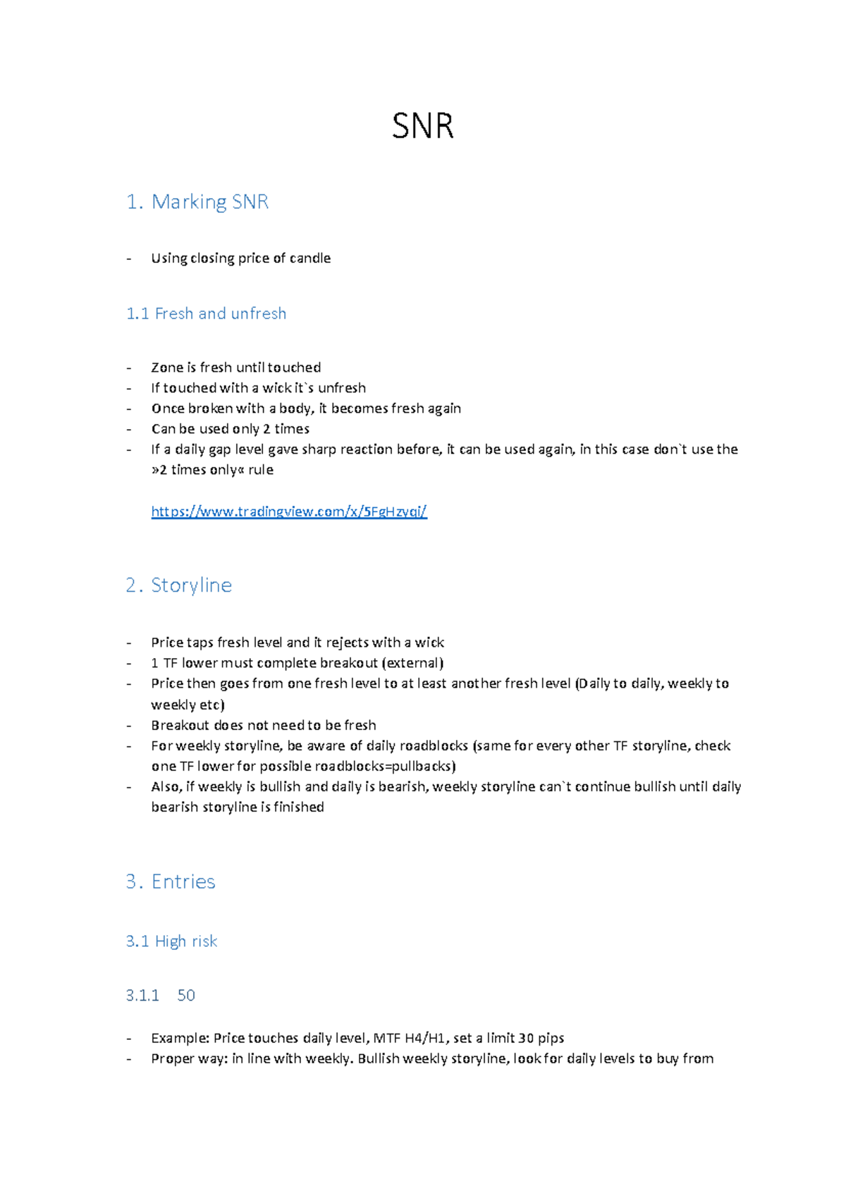 Zalkantor snr - trading - SNR 1. Marking SNR - Using closing price of ...