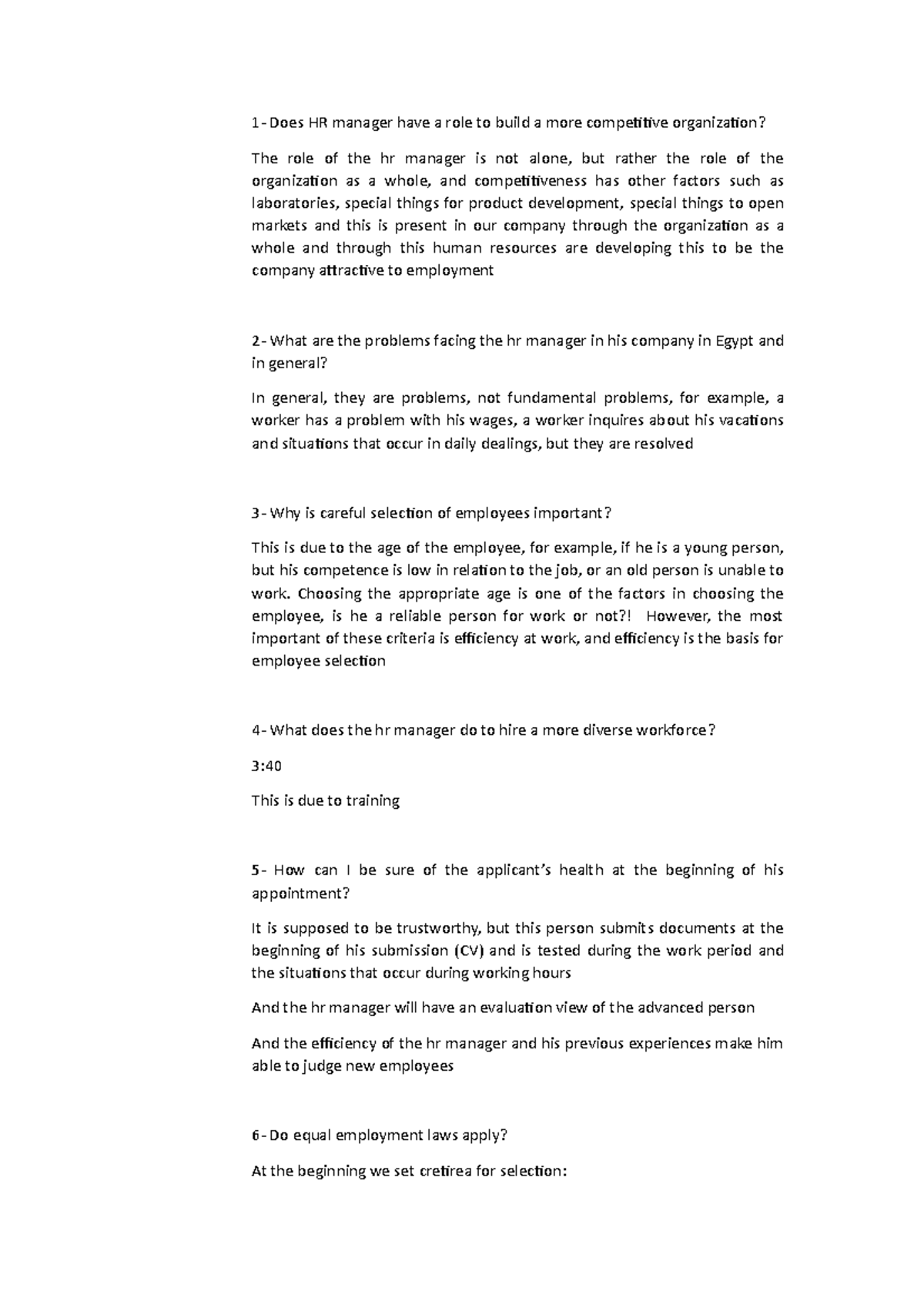 Hr Lecture Notes 1 1 Does HR Manager Have A Role To Build A More