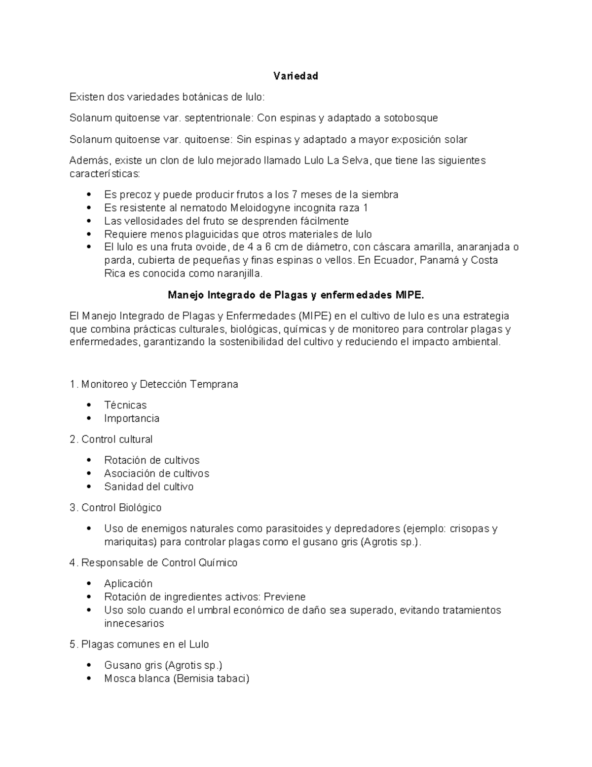 Unidad 2 Tarea 3 Propuesta - Variedad Existen dos variedades botánicas ...