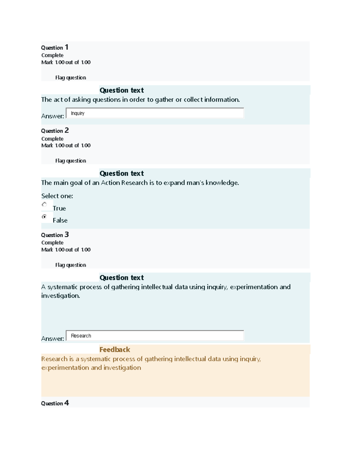 III-quizzes - Kvhc gc j hyc - Question 1 Complete Mark 1 out of 1. Flag question Question text ...