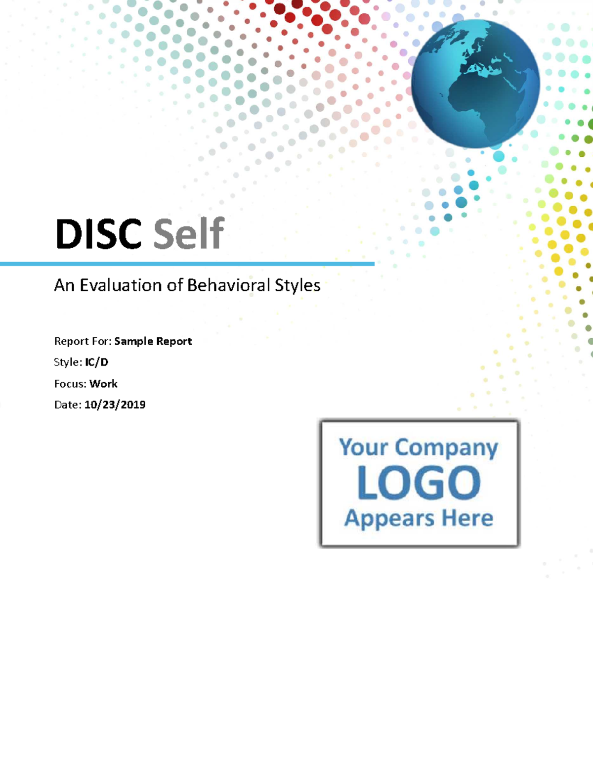 DISCself Sample Report - REPORT FOR Sample Report - IC/D STYLE ...