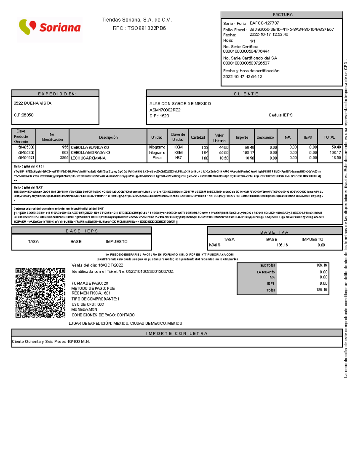 Factura - 2022-10-17T125446 - La reproducción de este comprobante ...