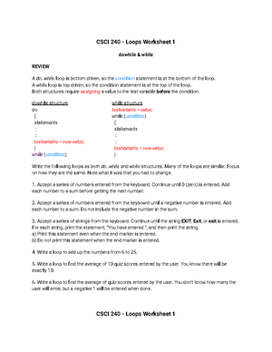 C notes 1 - Introduction to C C is a programming language developed at ...