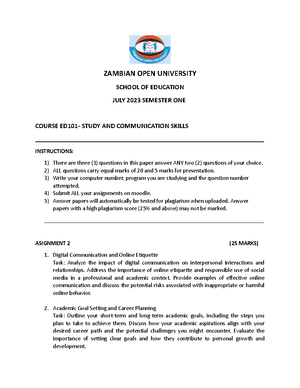 CUZL251 Constitutional LAW I Module - CAVENDISH UNIVERSITY ZAMBIA LAW ...