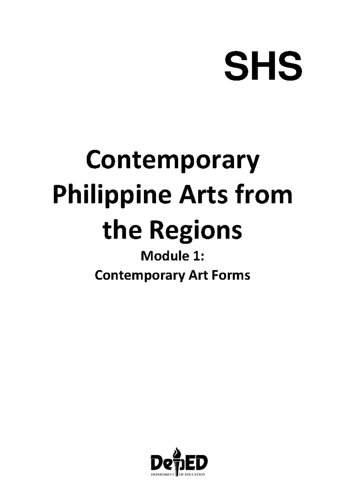 CPAR Q1 Module 1 - n n nmn nm - SHS Contemporary Philippine Arts from ...