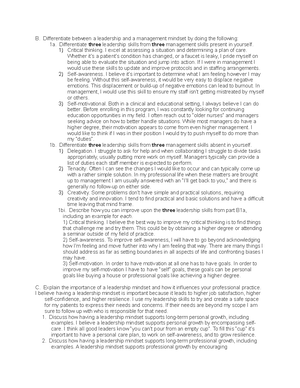 D218 task 1 Personal Development Plan - D218 - WGU - Studocu