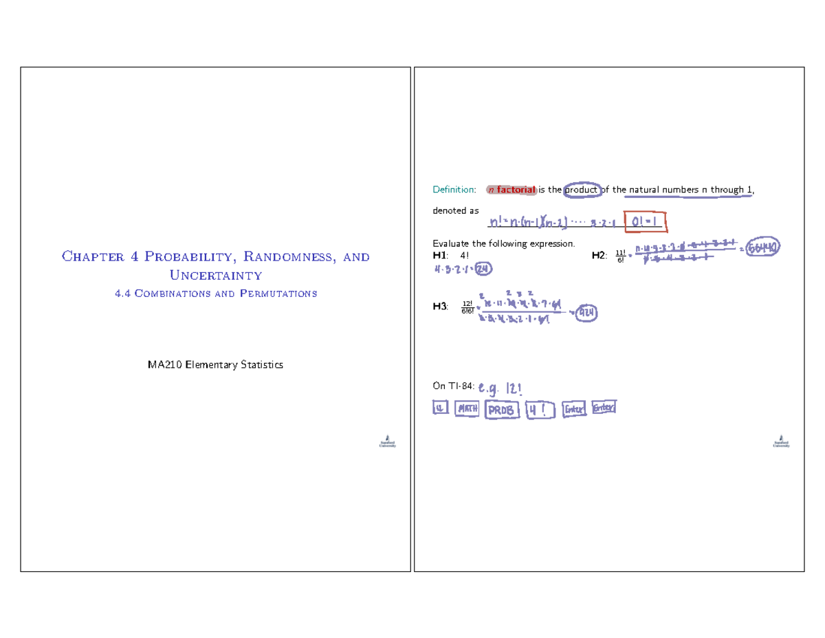 MATH 210 - 4.4 - Week 4 - Chapter 4 Probability, Randomness, and ...