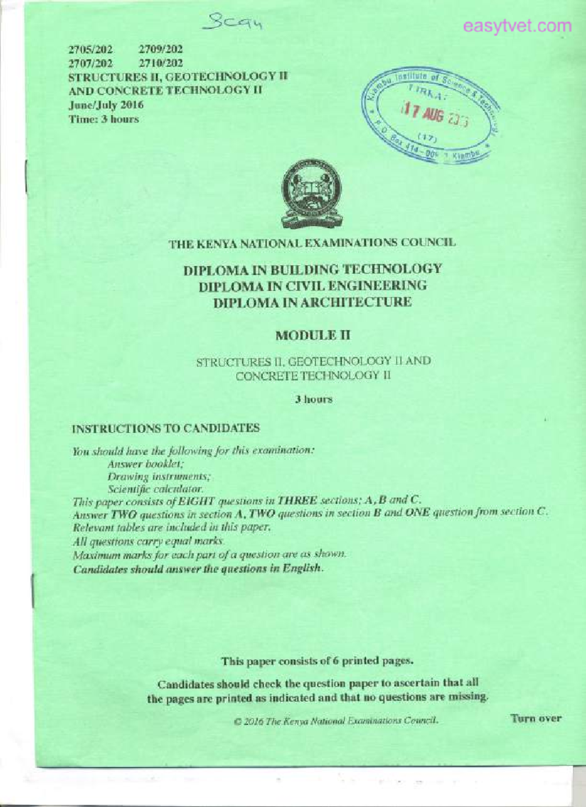 Concrete technology 2 in building technology - 🦕 diploma in building ...