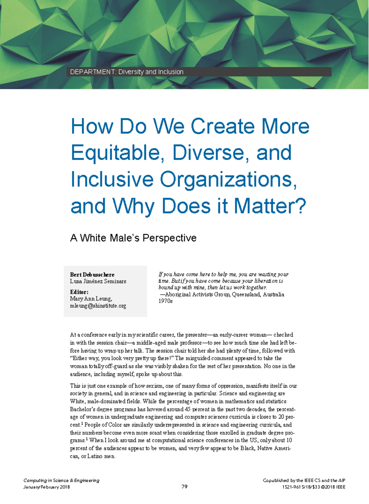 How Do We Create More Equitable Diverse and Inclusive Organizations and ...