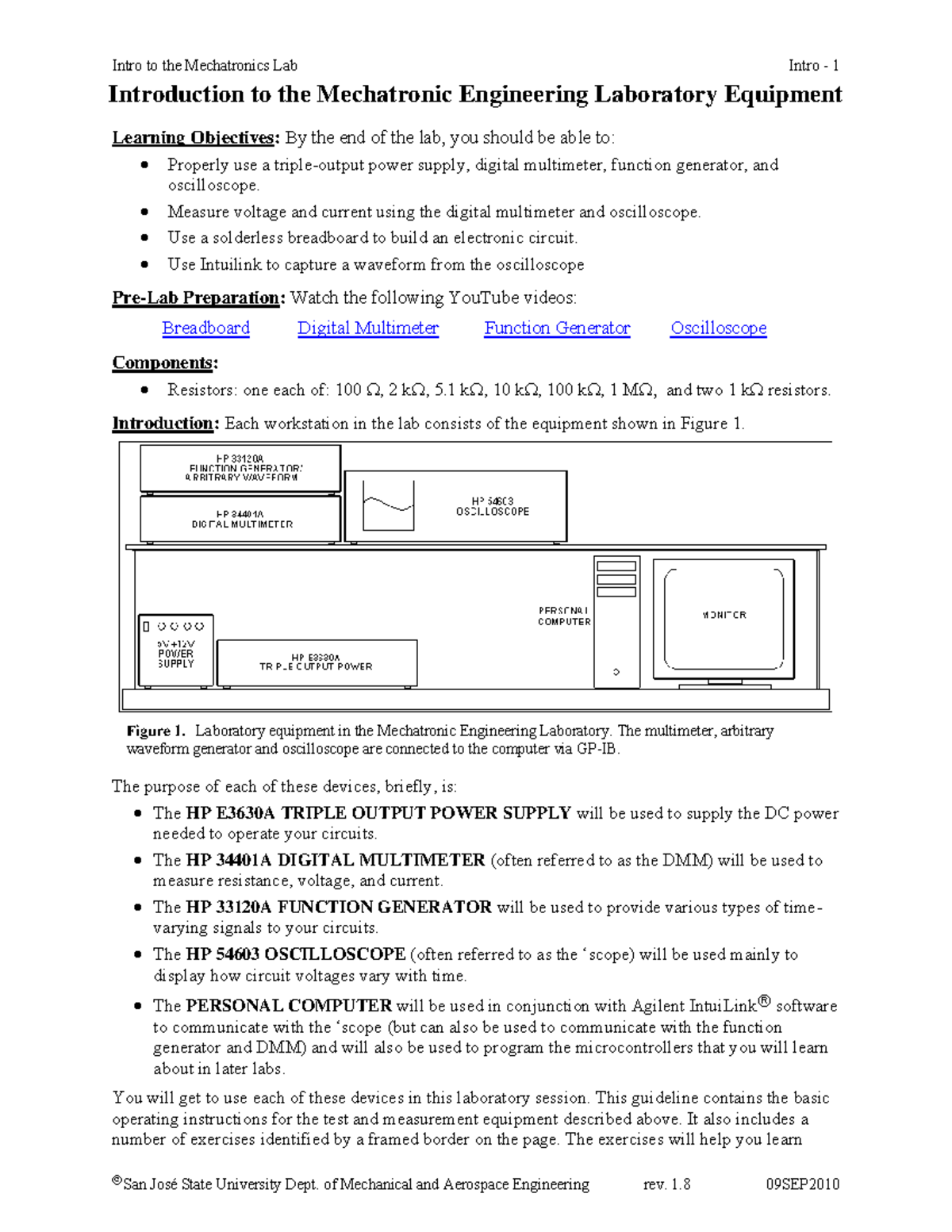 Mekatronik-intro - Lecture notes and own work - Introduction to the ...