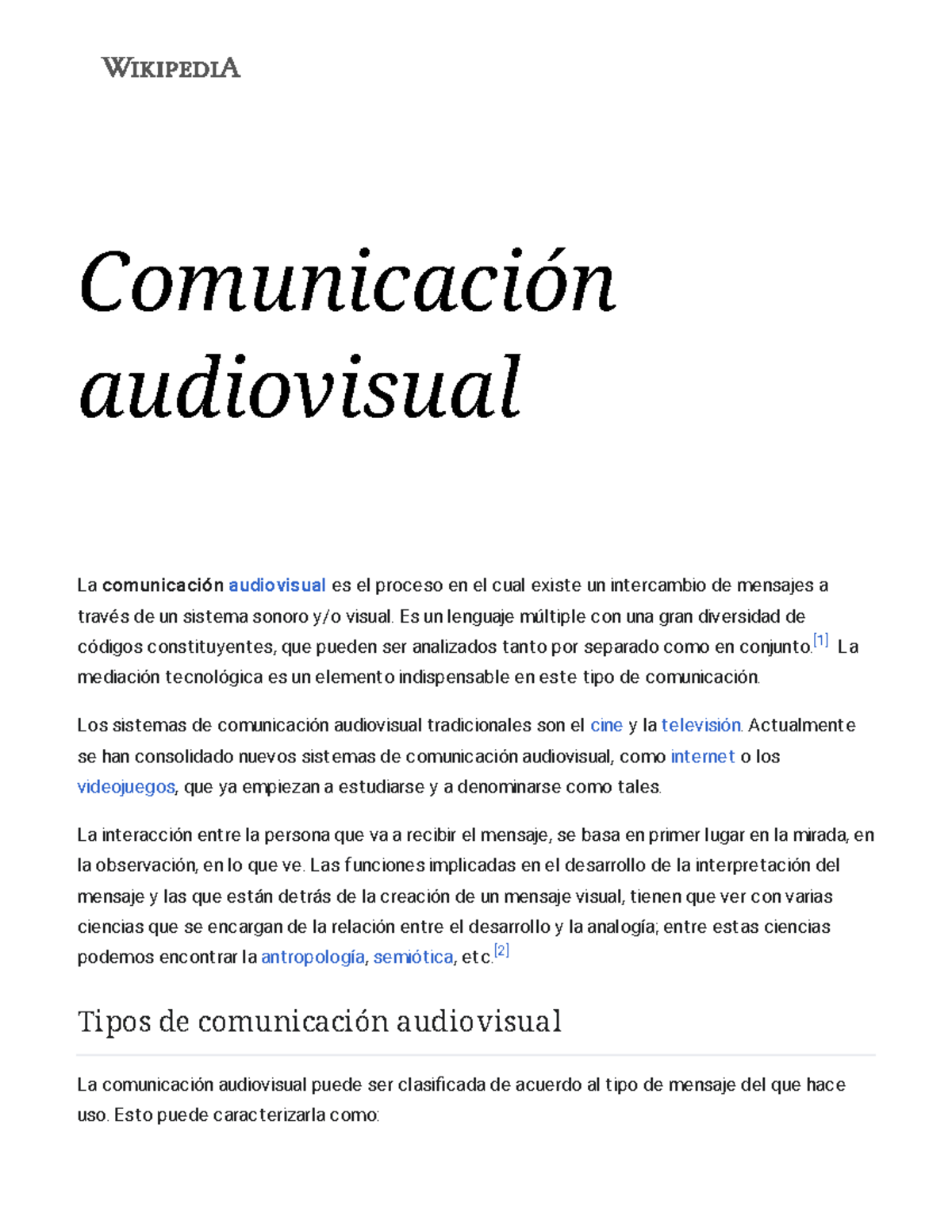 Comunicación audiovisual - Wikipedia, la enciclopedia libre ...