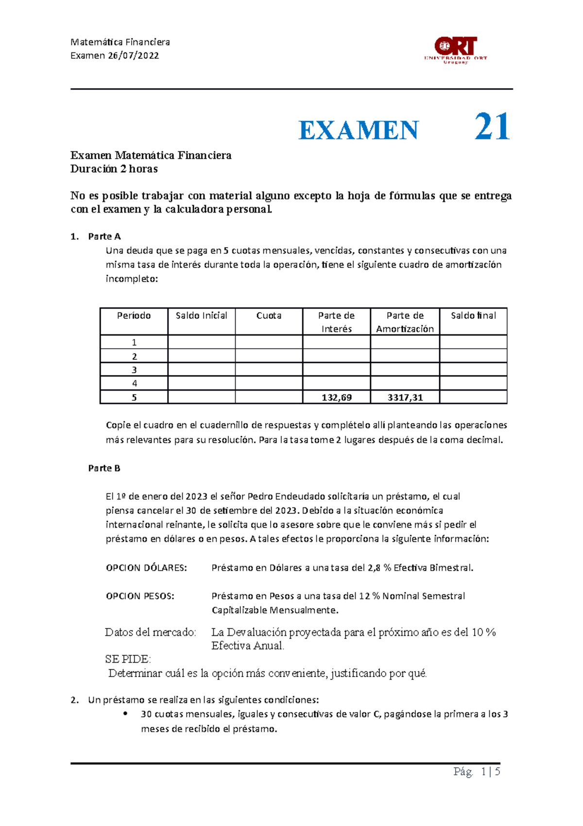 Examen 21 26-07-22 - Examen 26/07/ EXAMEN 21 Examen Matemática ...