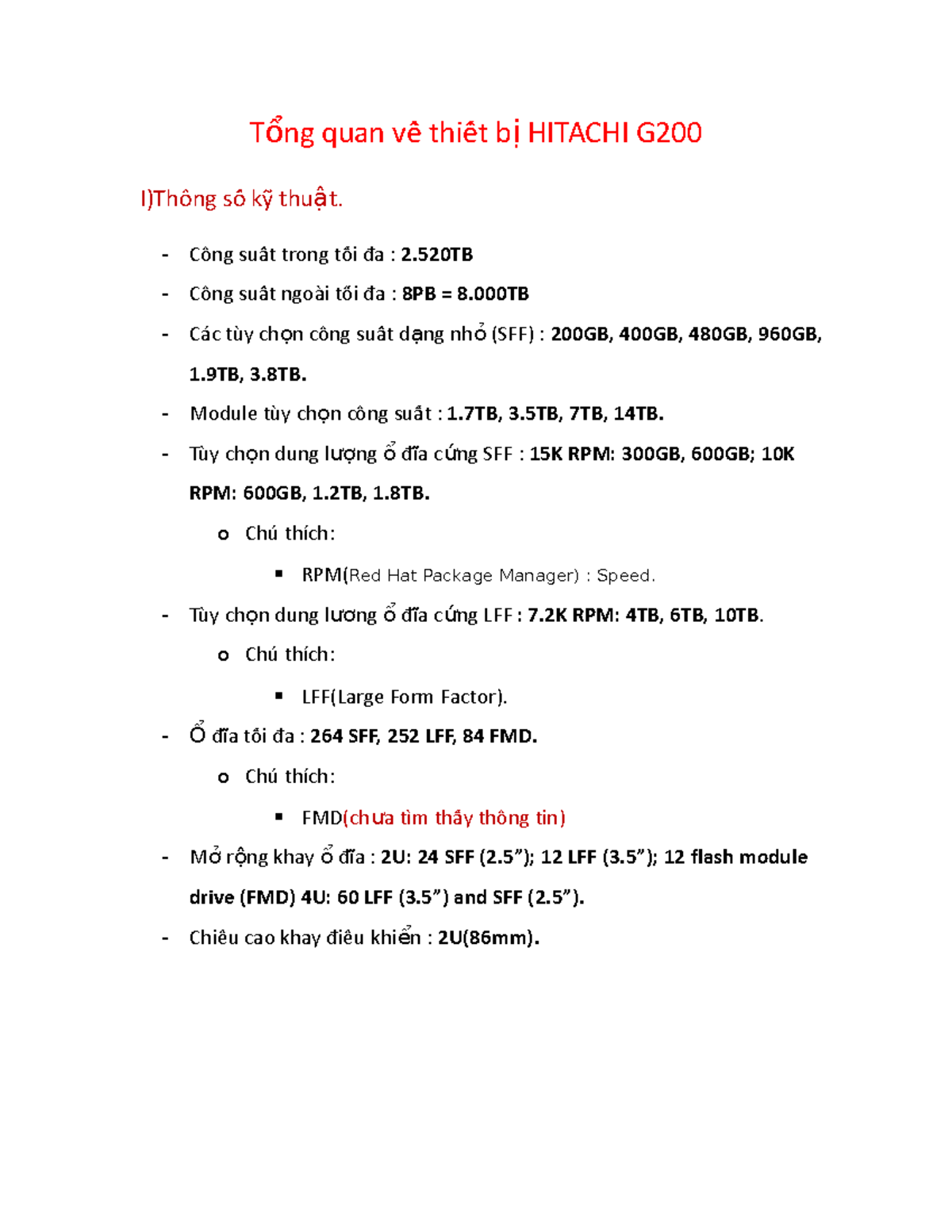 Tổng quan về thiết bị Hitachi G200 - T ổng quan vềề thiềết b HITACHI ...