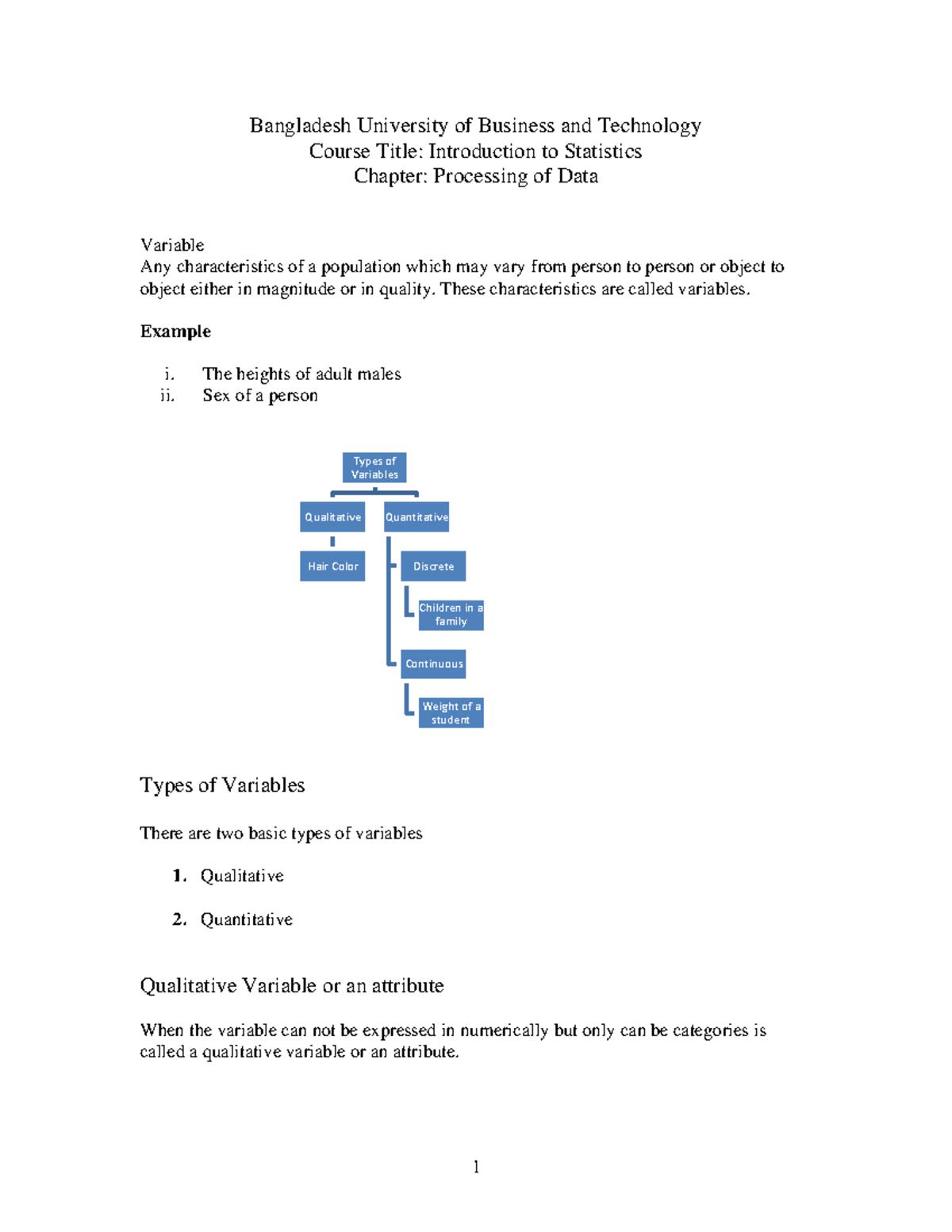 Processing Of Data Bangladesh University Of Business And Technology