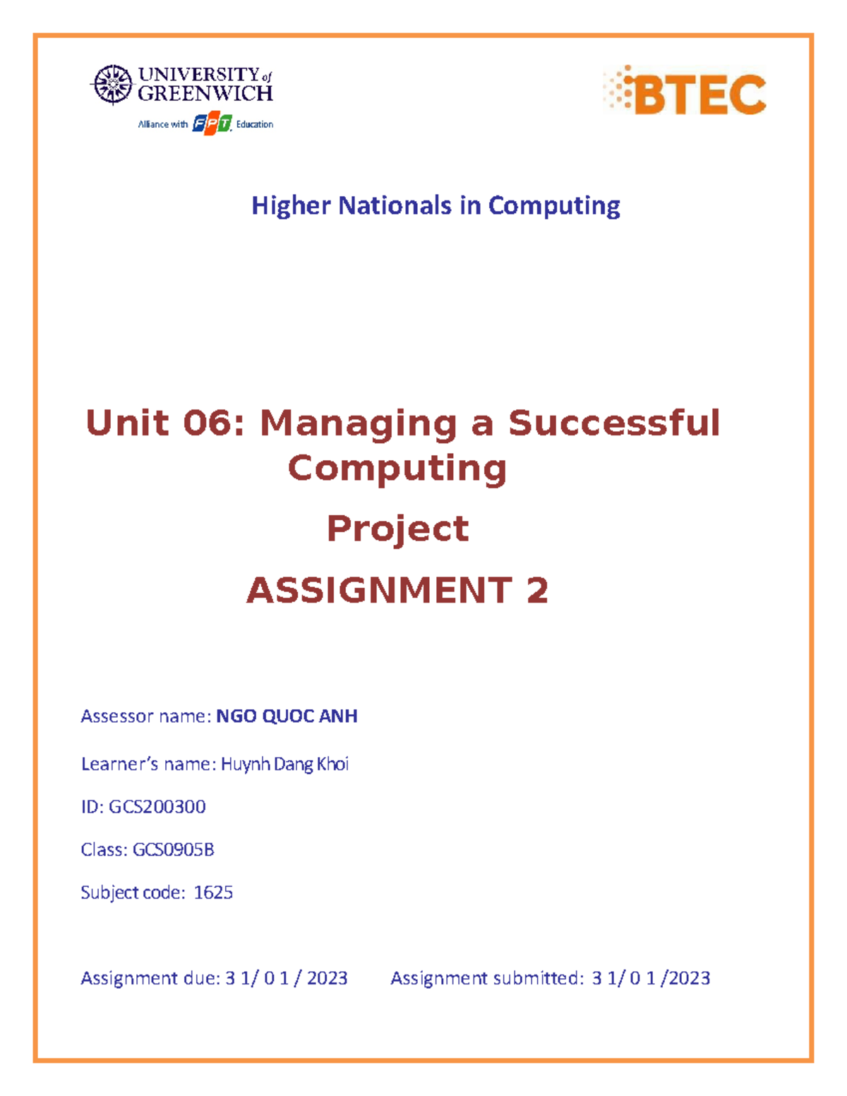 Unit-06-Assignment-brief-2 digital-transformation 0802022 - Higher Nationals in Computing Unit ...