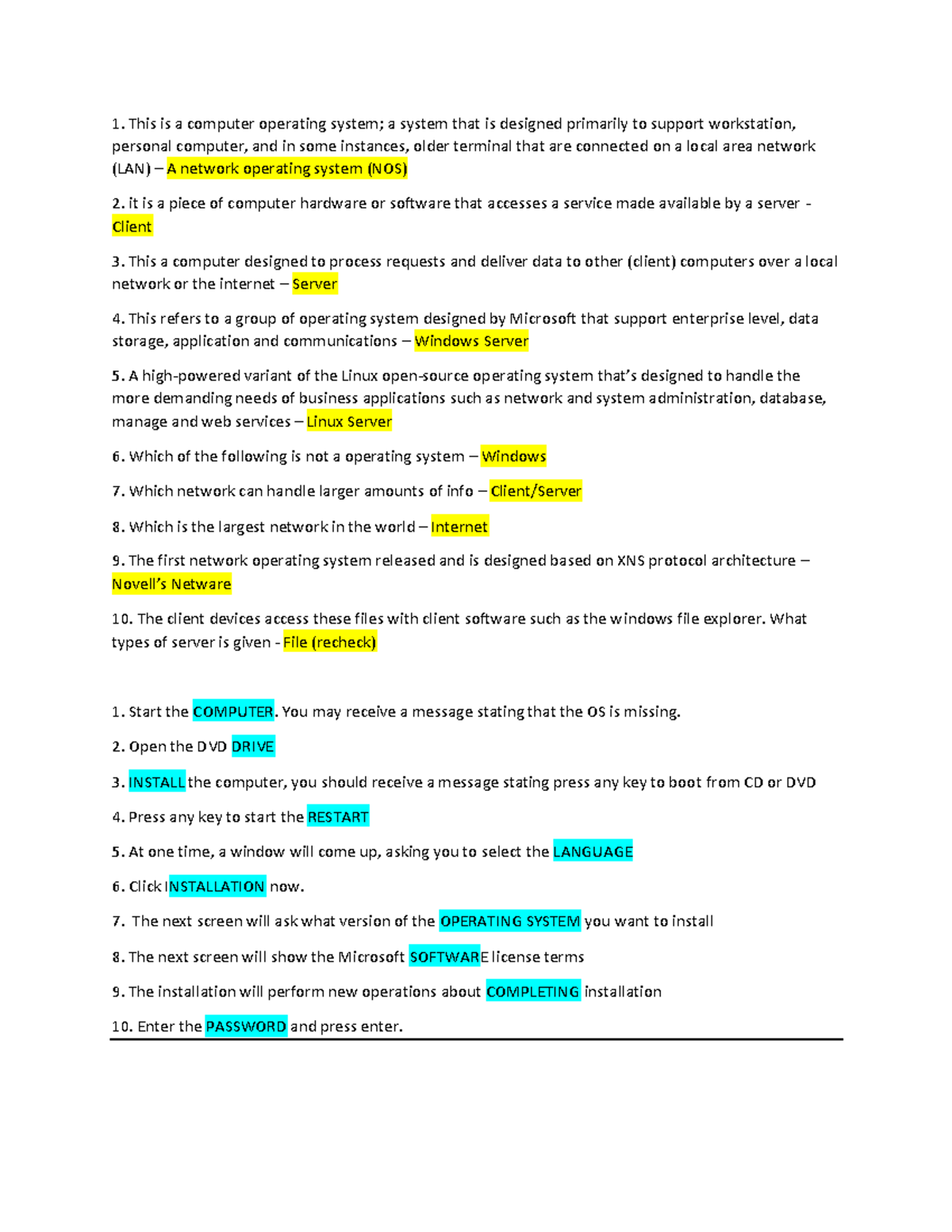 CSS Reviewer - This is a computer operating system; a system that is designed primarily to ...