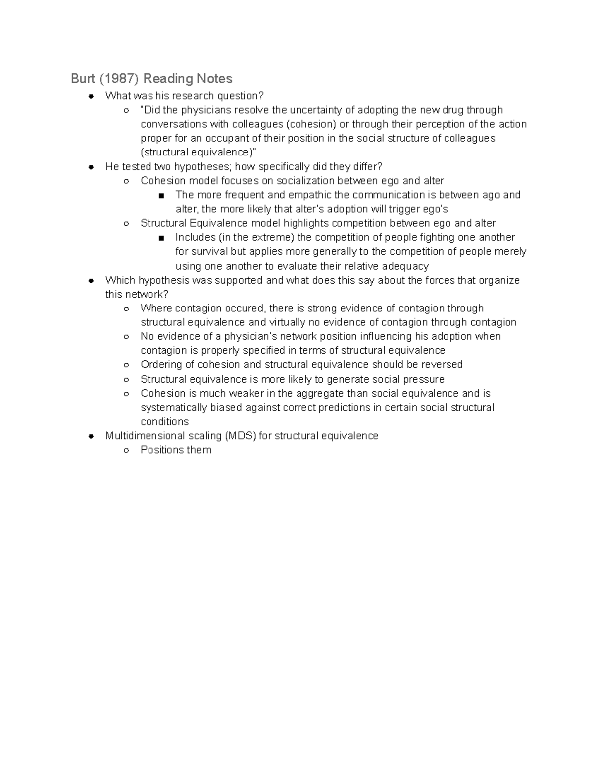 Burt Reading Notes - This is an study guide - Burt (1987) Reading Notes ...