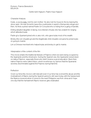 Padre Damaso Script - Romero, Francis Benedict A. BSBA FM-3B/SHADOW-D ...