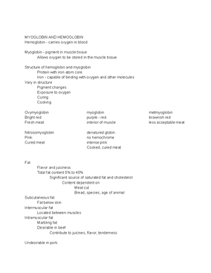 Food science notes part 3 - Food & the Consumer FSHN 101 Section 5 Role ...