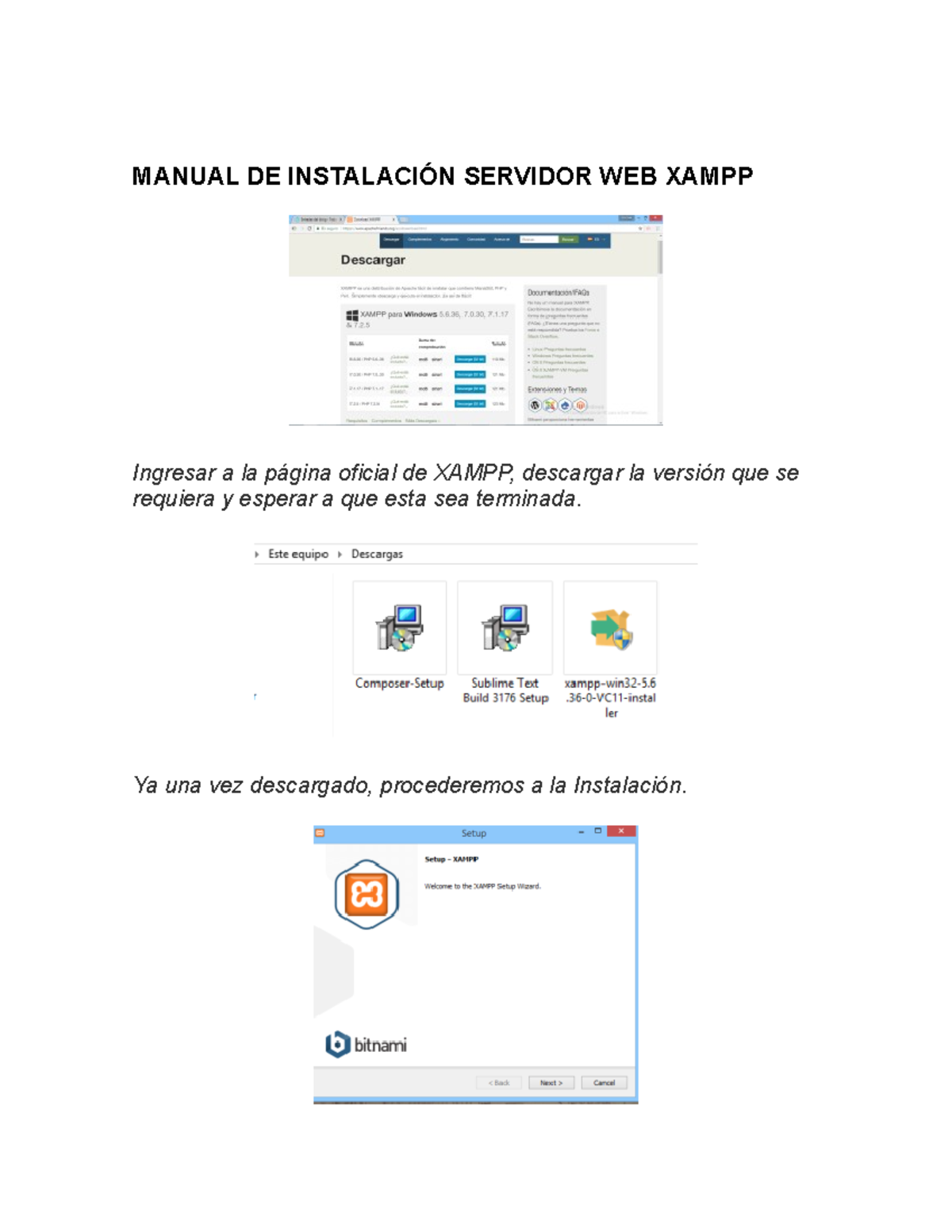 Trabajo Practico - asignatura - MANUAL DE INSTALACIÓN SERVIDOR WEB ...