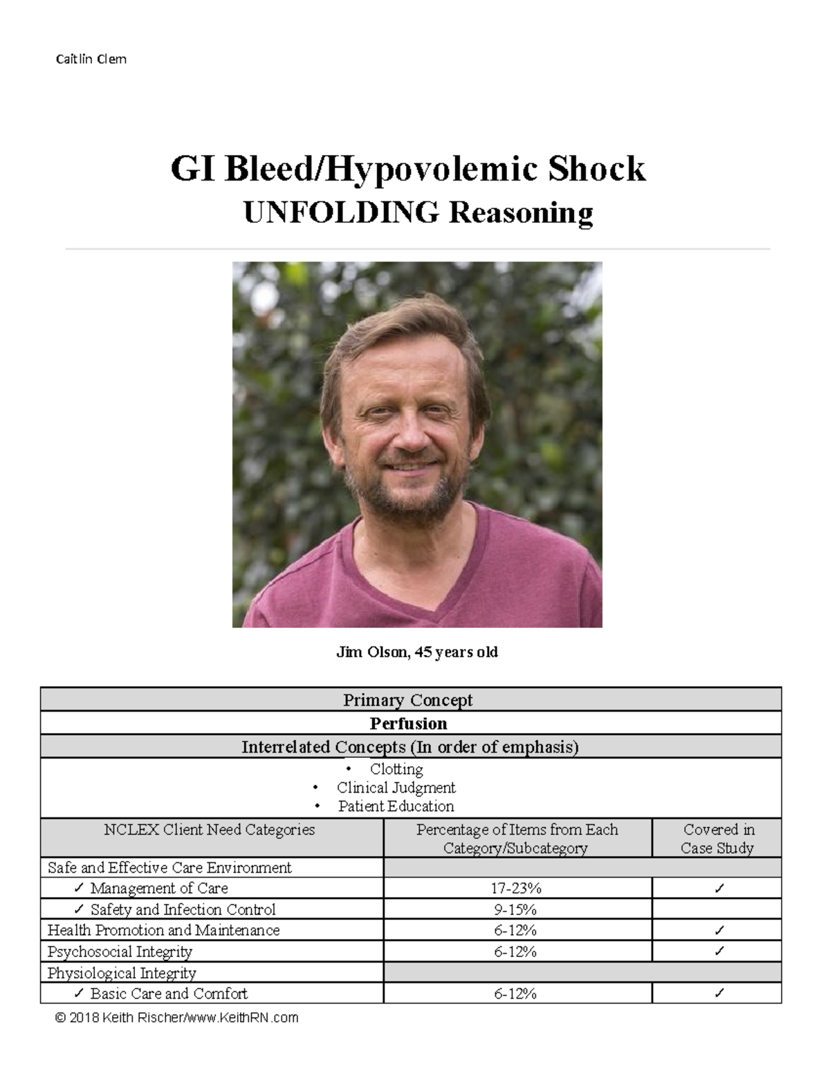 Gastrointestinal Bleed Case Study Reference Guide - GI Bleed ...