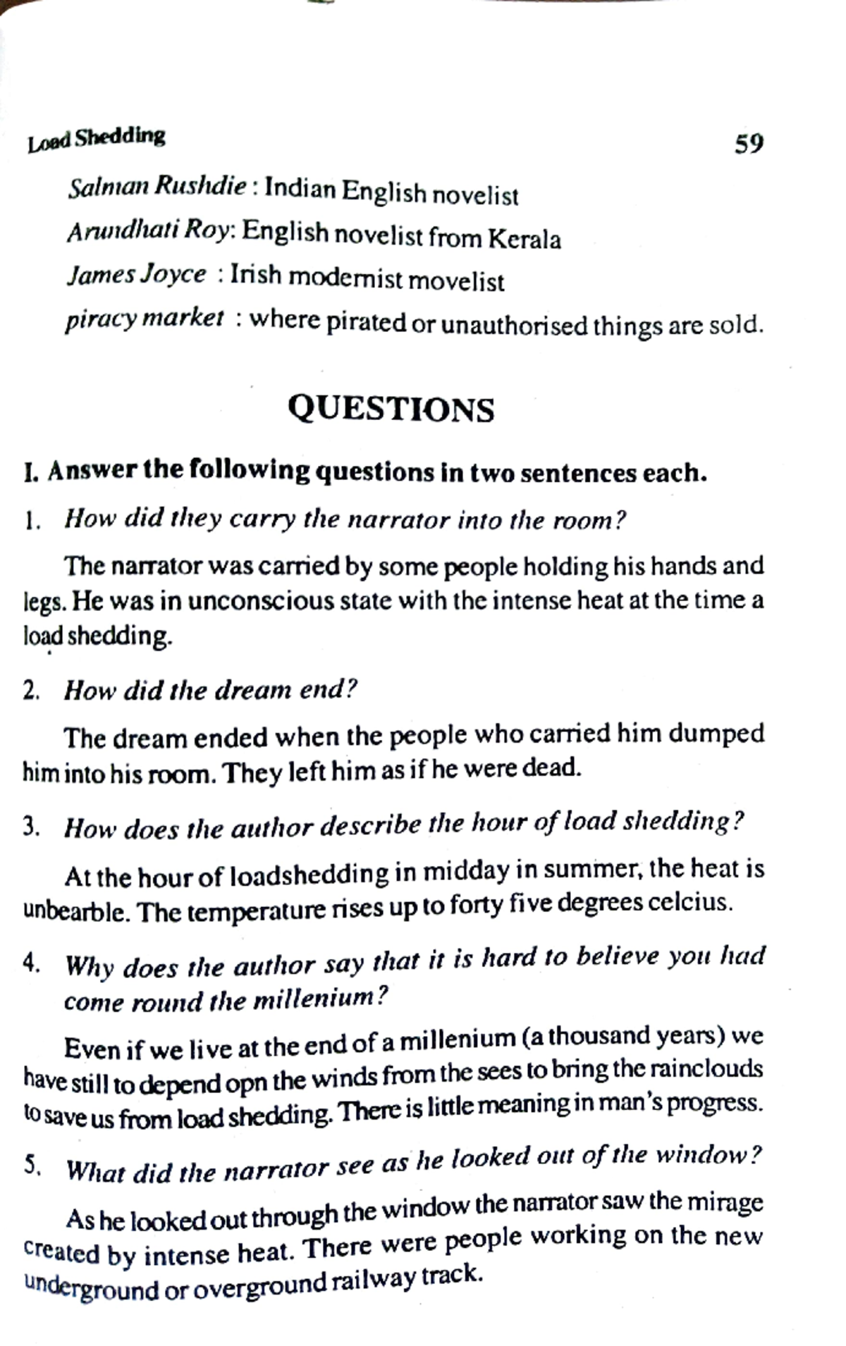 Load shedding - Questions and answers - Load Shedding Saln1an Rushdie ...