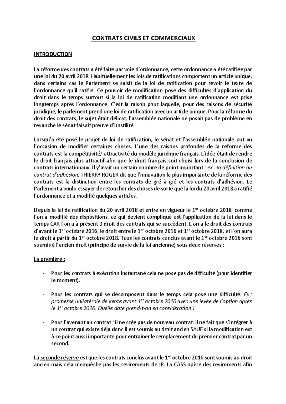 M1- Contrats Civils ET Commerciaux - Warning: TT: undefined function: 32 Warning: TT: undefined ...