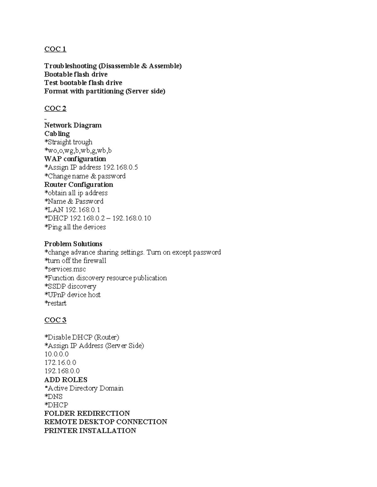 Css None Coc 1 Troubleshooting Disassemble And Assemble Bootable Flash Drive Test Bootable