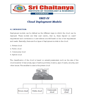 Unit 1 IM - as adasd - Cloud computing - Studocu