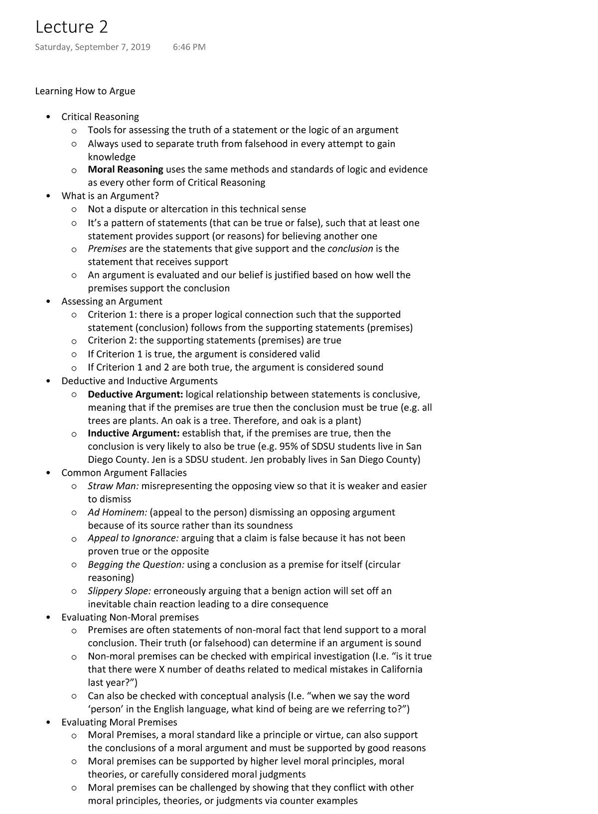 2-Learning how to argue - Learning How to Argue Critical Reasoning ...